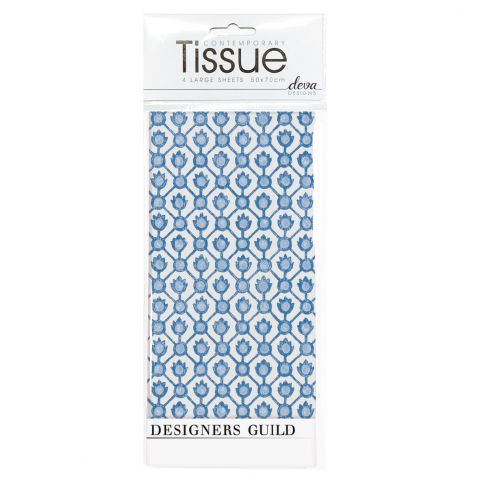Designers Guild Jaal Blue Tissue - Cards and Gift Wrap - gift wrapping accessories