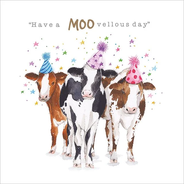 A Moovellous Birthday Card by Tim Mason - Cards and Gift Wrap
